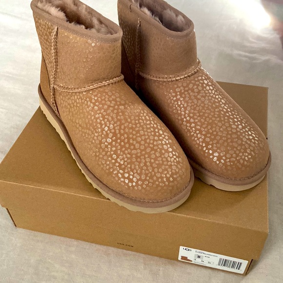UGG | Shoes | Ugg Plush Classic Mini Sparkle Spots | Poshmark